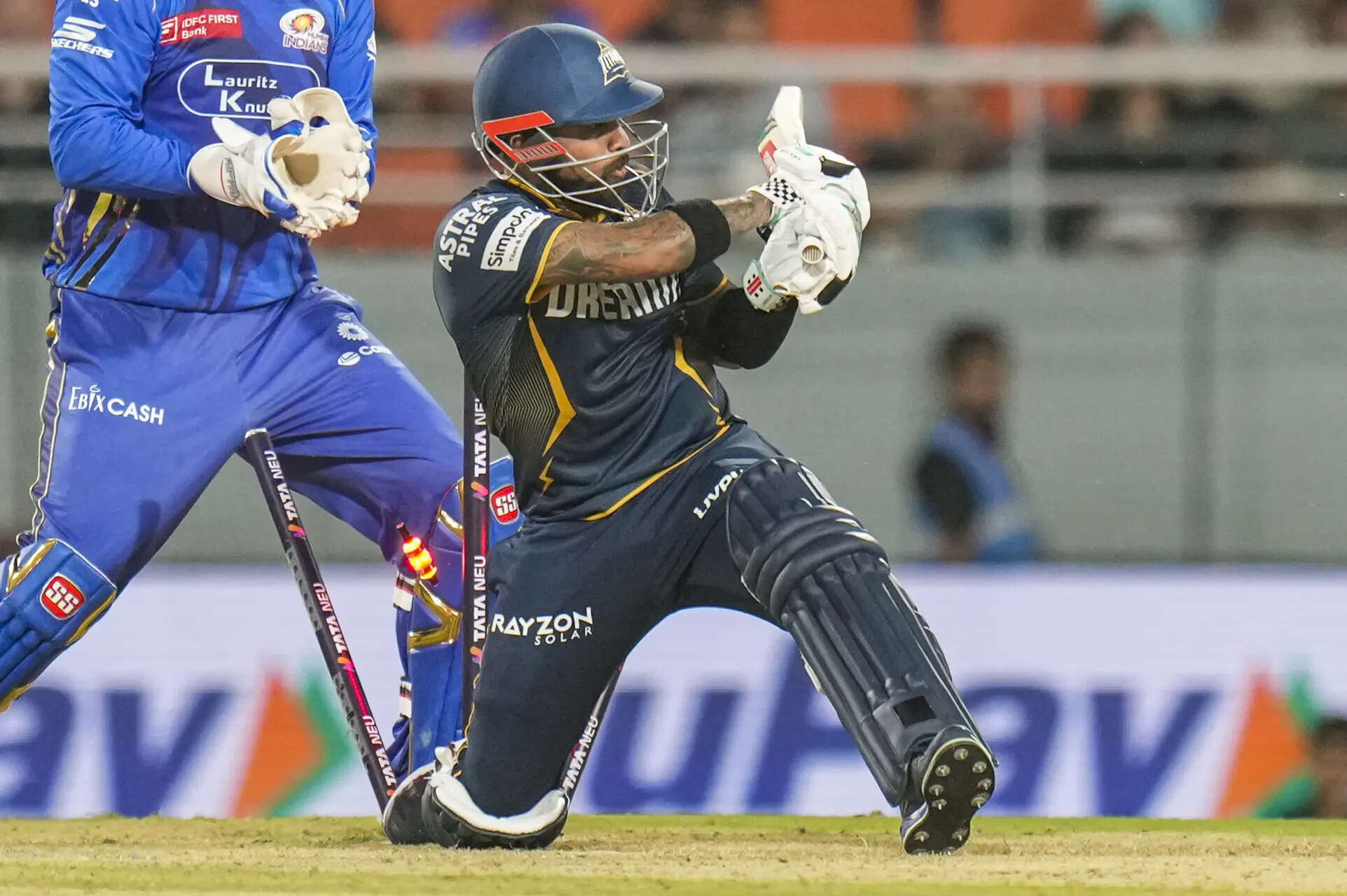 Gujarat Titans’ Kusal Mendis Hit-Wicket Shocker in IPL 2025 Eliminator vs Mumbai Indians